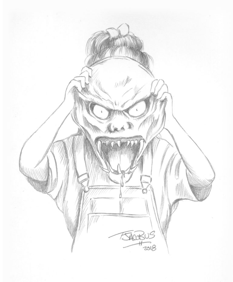 The Haunted Mask Sketch – Jacobus Studios